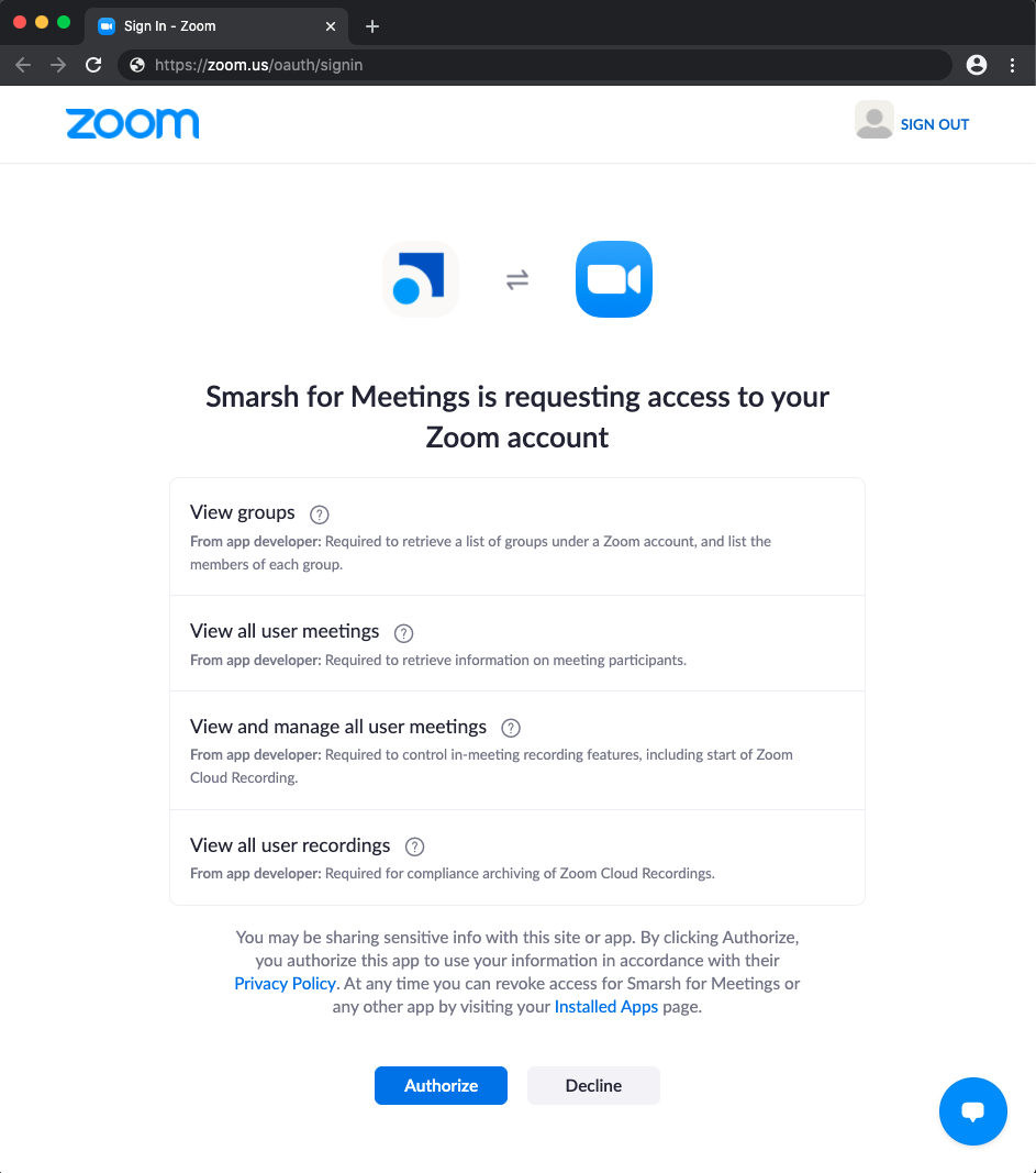 Compliance Archiving for Zoom Meetings – Nuclei, Inc.